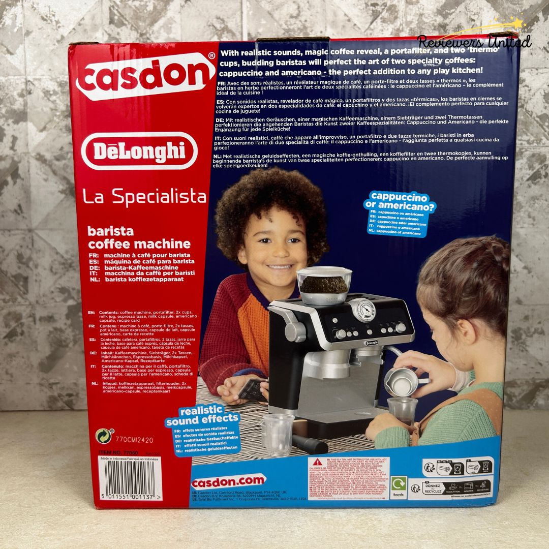 Casdon DeLonghi La Specialista Toy Review: Mini Barista Fun